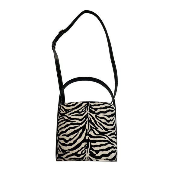 STAUD | Bags | Staud Mini Calf Hair Bissette Bag In Zebra | Poshmark